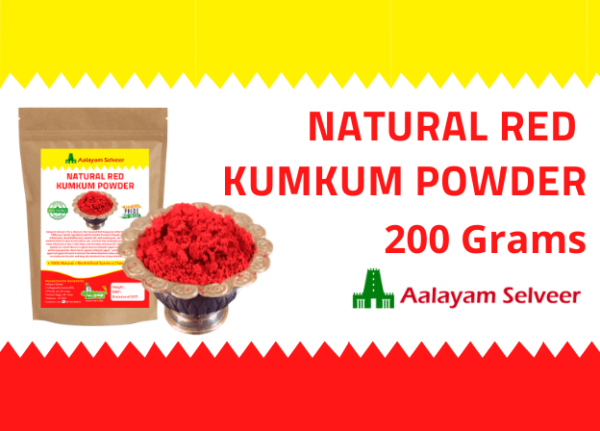 Natural Kungumam Red Color 200g - Aalayam Selveer
