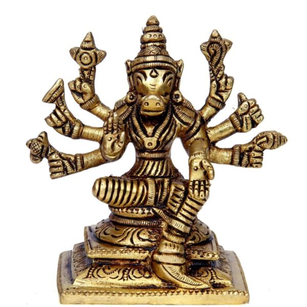 Varahi Amman Brass Statue + Free Varahi Yantra(2x2) - Aalayam Selveer