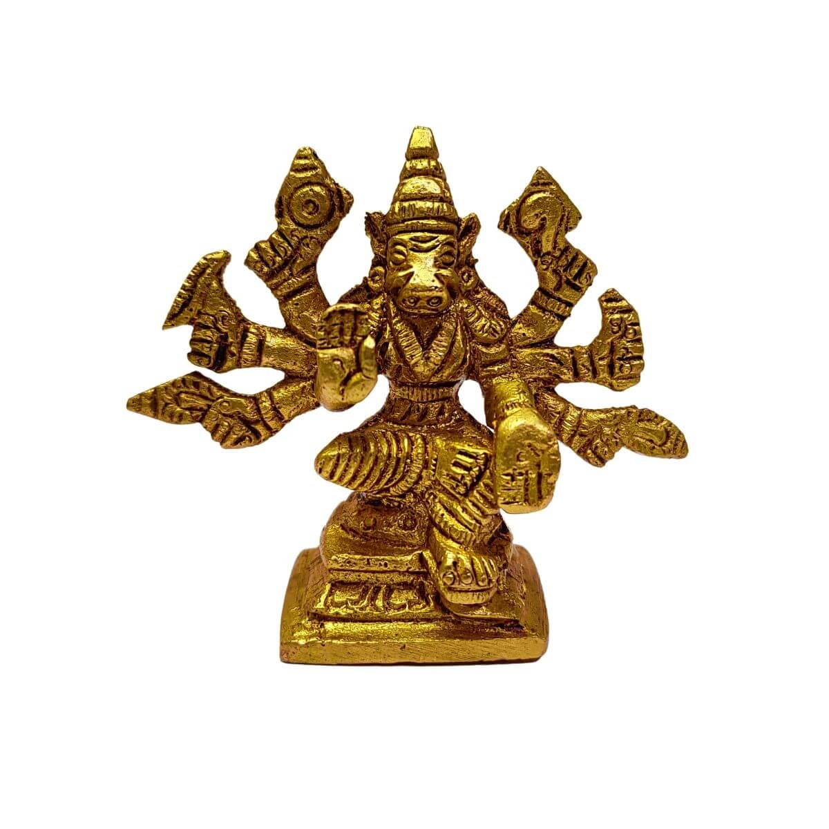 Mini Varahi Amman Brass Statue + Free Varahi Yantra(2x2) - Aalayam Selveer
