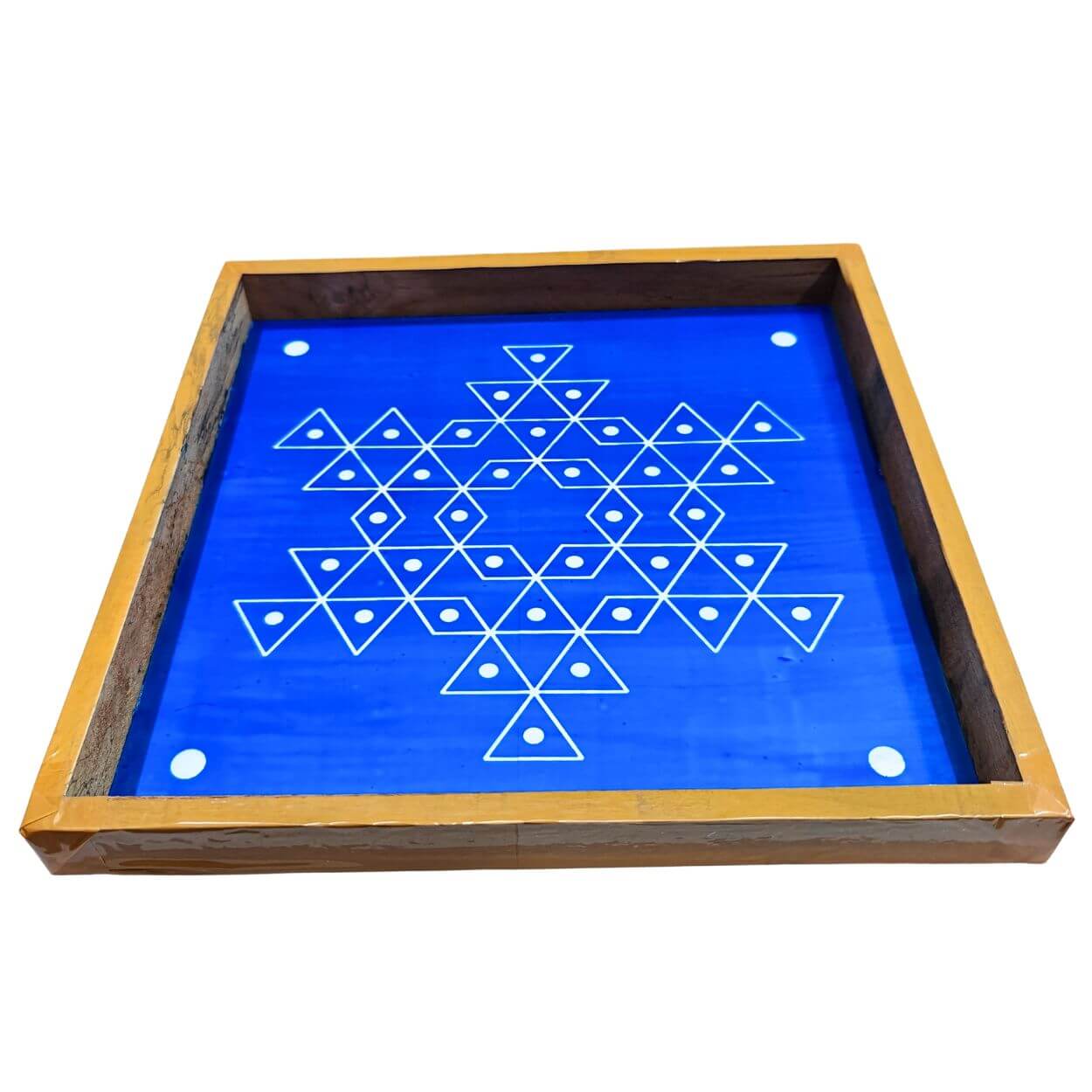 Star Flower Padi Kolam Rangoli Stencil Wooden 10x10 Inches - Aalayam ...