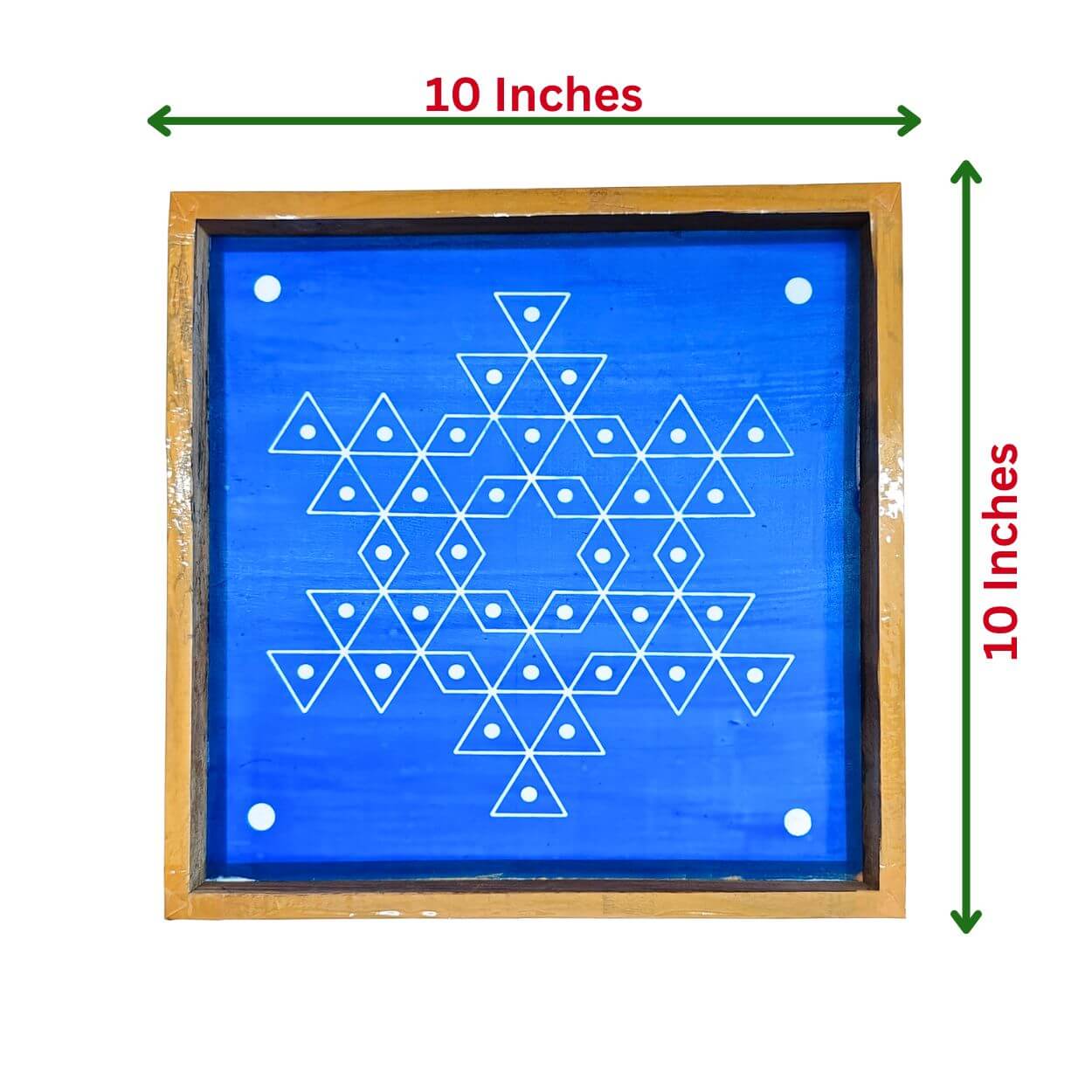 Star Flower Padi Kolam Rangoli Stencil Wooden 10x10 Inches - Aalayam ...
