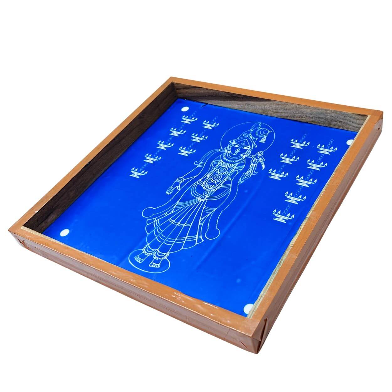 Andal Kolam Rangoli Stencil 10x10 Inches - Aalayam Selveer