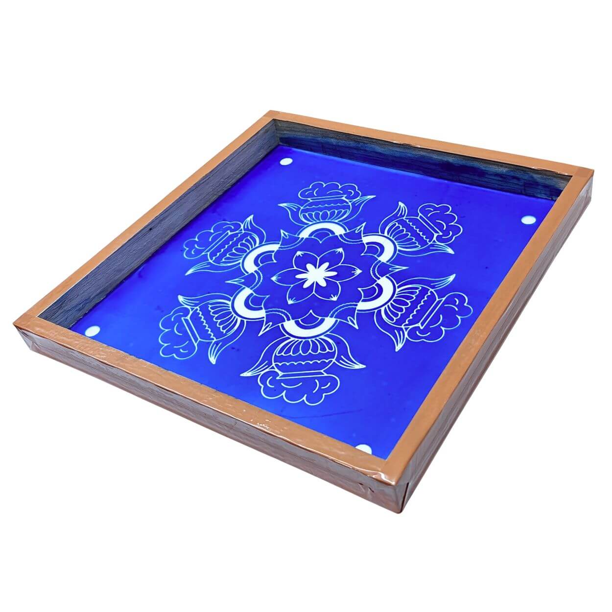 Pongal Kolam Rangoli Stencil (Design 2) 10x10 Inches - Aalayam Selveer