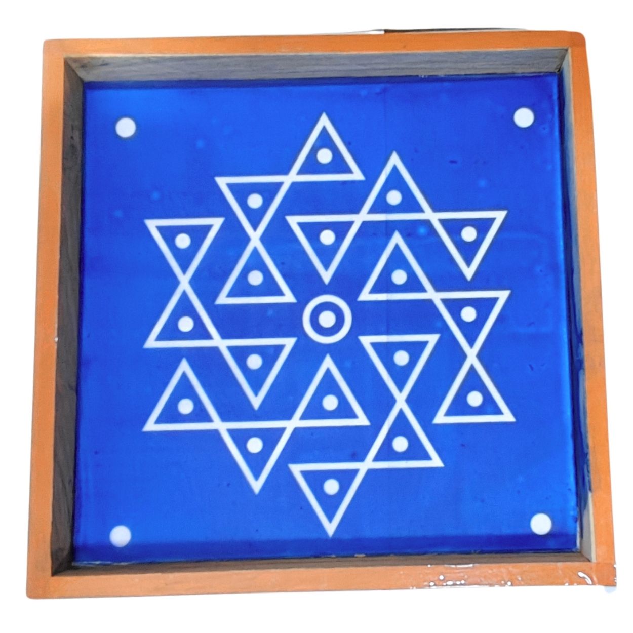 Star Padi Kolam (Model 2) Rangoli Stencil Wooden 10x10 Inches - Aalayam ...