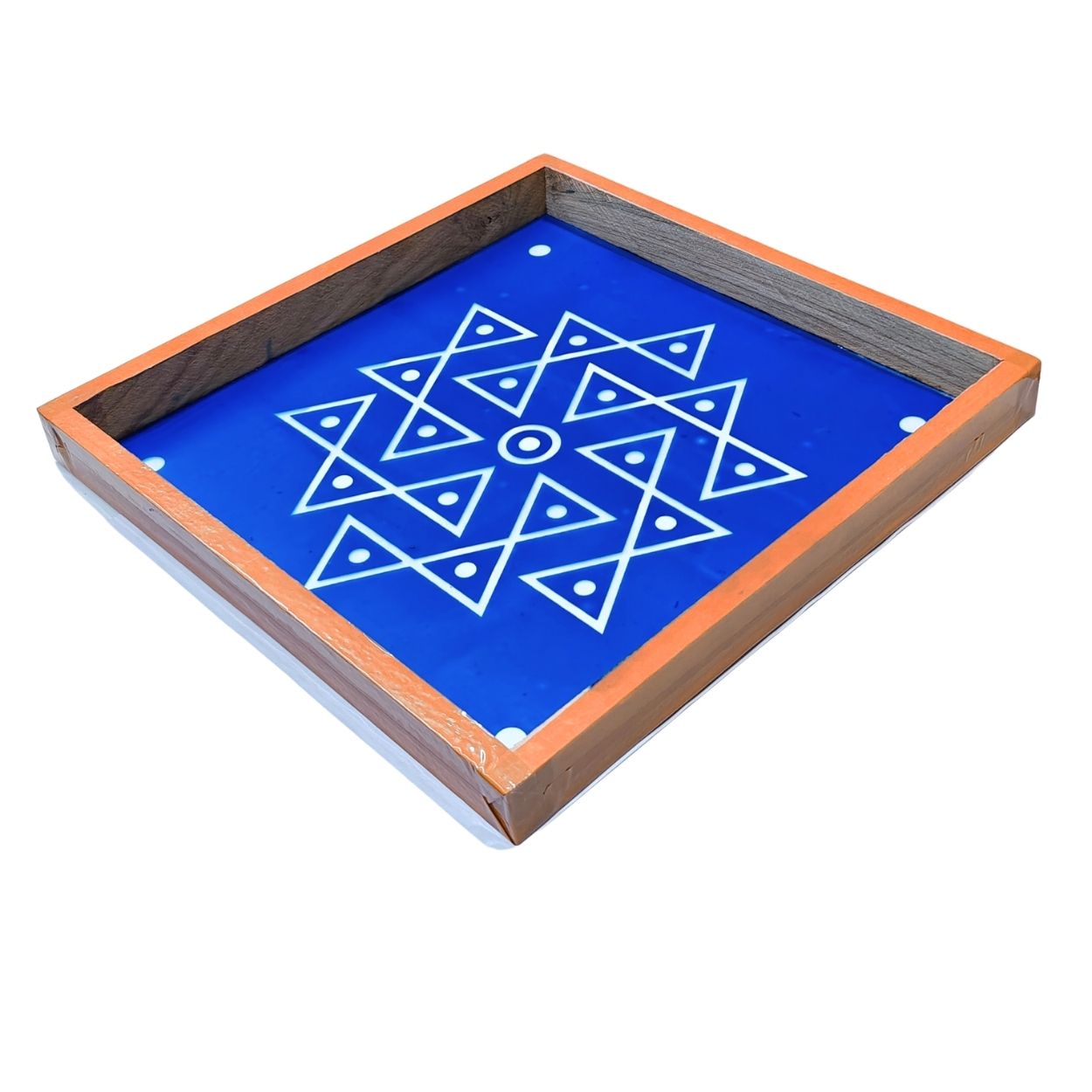 Star Padi Kolam (Model 2) Rangoli Stencil Wooden 10x10 Inches - Aalayam ...