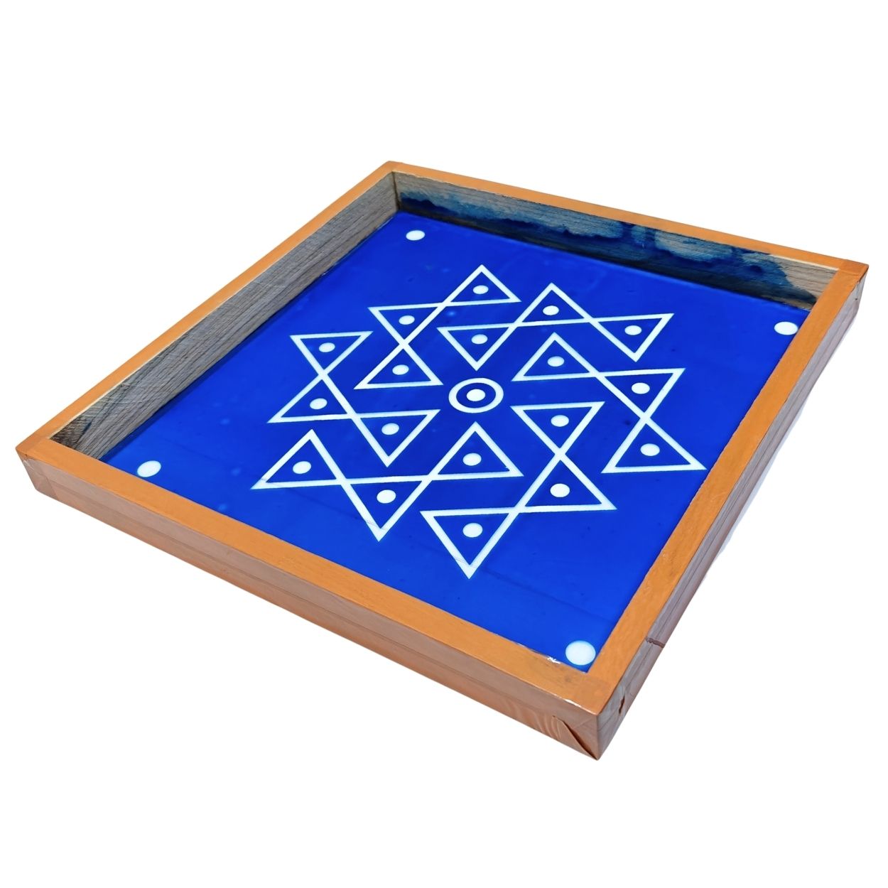 Star Padi Kolam (Model 2) Rangoli Stencil Wooden 10x10 Inches - Aalayam ...