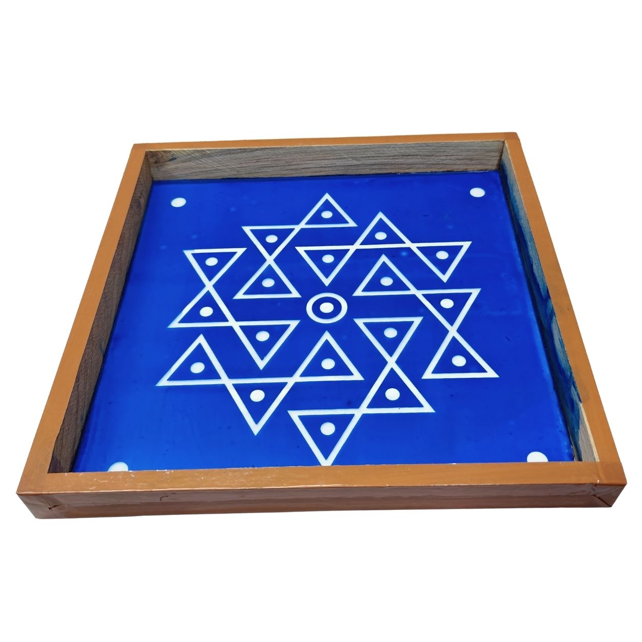 Star Padi Kolam (Model 2) Rangoli Stencil Wooden 10x10 Inches - Aalayam ...